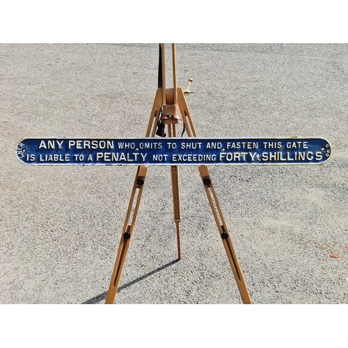 ORIGIANL LNER PENALTY SIGN 1M LONG