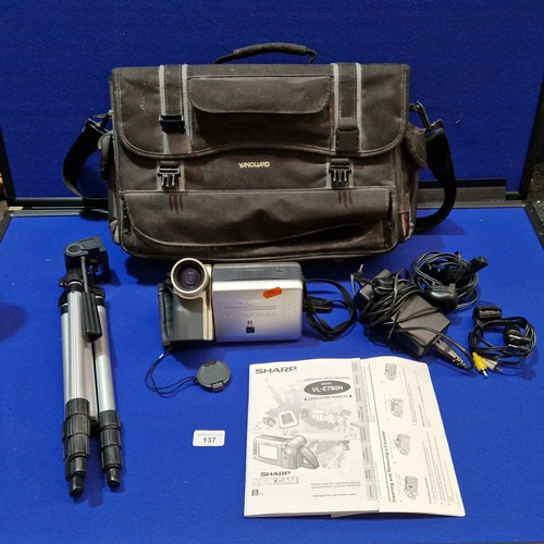 SHARP CAMERA WITH ACCESSORIES