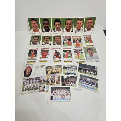 LARGE SELECTION OF CRICKET SIGNATURES