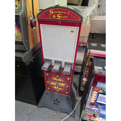 VINTAGE TEMPORARY STICKER AND TATTOO VENDING MACHINE