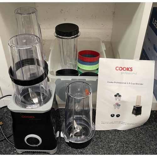 COOKS PROFESSIONAL CUP BLENDER AND ACCESSORIES, BOXED BRAND NEW