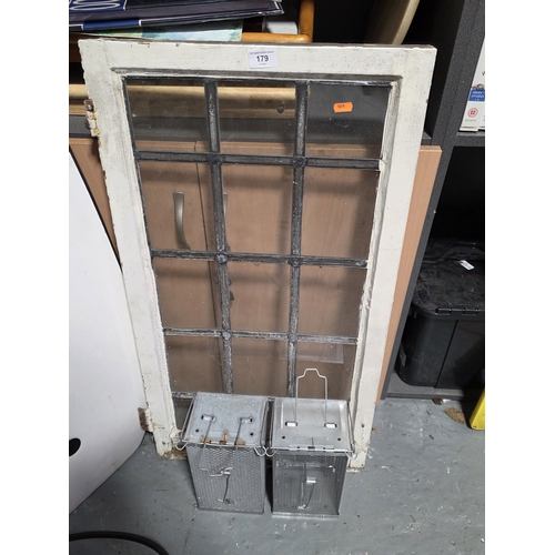 EARLY LEADED WINDOW 19” x 34”