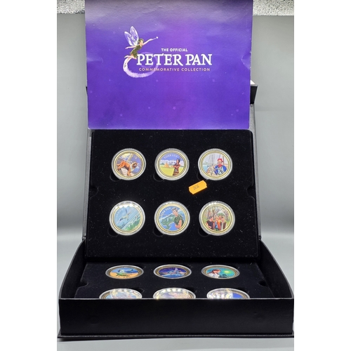 THE OFFICIAL PETER PAN COMMEMORATIVE COLLECTION SET OF 12 COINS