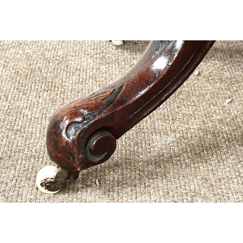 A Victorian mahogany oval hall table, late 19th century, with moulded ...