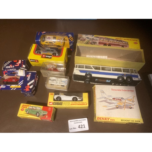 Diecast : Box of various inc Dinky supertoys 952 bus but sl. repaint ...