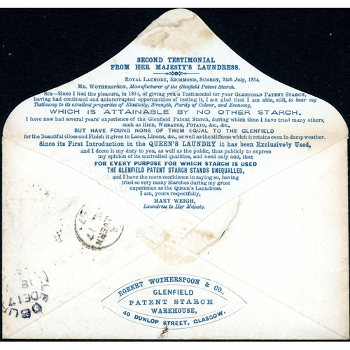 1857-56 SCOTTISH QUARTET - 1857 env. Glasgow to Ledbury with 'ROBERT ...