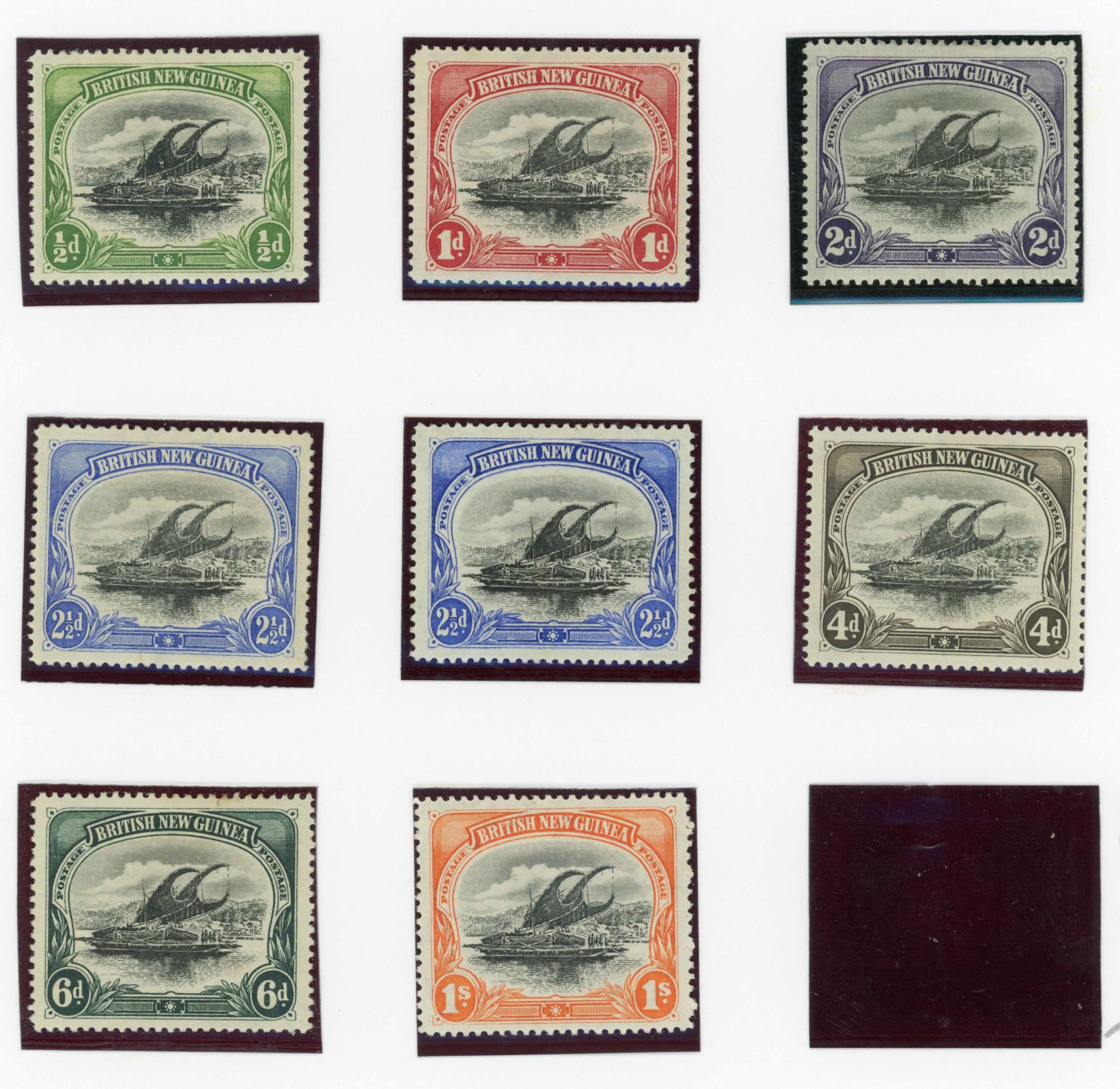1901-05 HORIZONTAL WATERMARK ON THICK PAPER: Mint and used group with ...