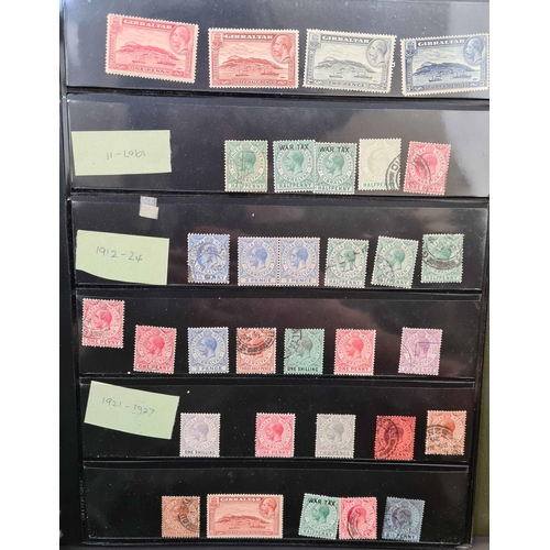 MINT & USED COLLECTION: Carton containing an album (sparsely filled ...