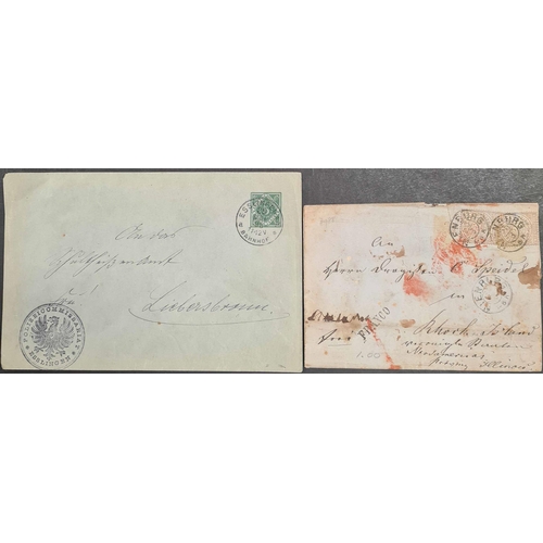 1800s PRE-STAMP TO 1900 POSTAL HISTORY RANGE: Inc. correspondence to a ...