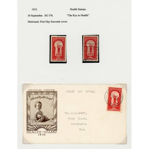 HEALTH STAMPS:1929-75 Almost complete mint and used collection inc. the ...