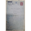 FIRST CIVILIAN AIR LETTER: 1943-52 study/collection of 6d purple ...