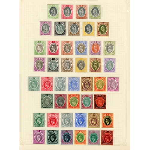 1901-12 COMPREHENSIVE MINT COLLECTION on album leaf with 1901-02 QV set ...