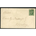 2a GREEN SINGLE-FRANKING LETTER-RATE COVER EX KHANDALA TO BOMBAY WITH ...
