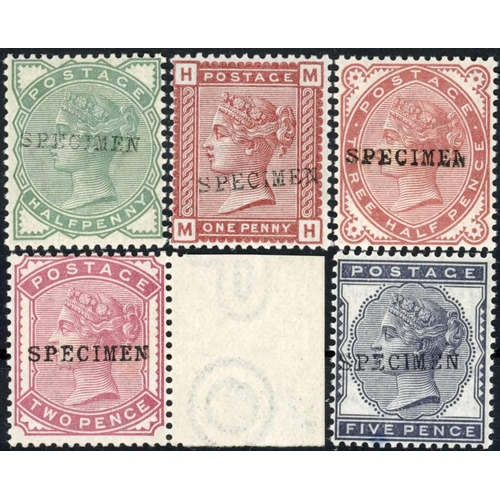 1880-81 IMPERIAL CROWN WATERMARK: ½d to 5d inc. marginal 2d, all ...