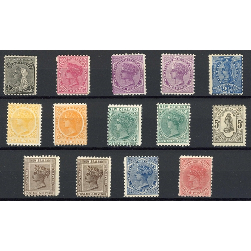 1882-1900: Perf. 11 set of 10, SG 236/245, all fine mint plus extra shades of 2d, 3d, 4d & 6d. all e