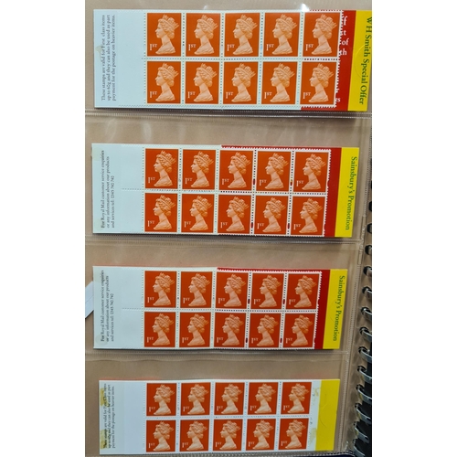 DECIMAL MACHIN BOOKLETS: Binder holding a collection of 39 x Machin 1st ...