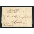 BEAUMARIS - EARLIEST KNOWN WELSH SHIP LETTER MARK: 17 Jan. 1767 EL from ...