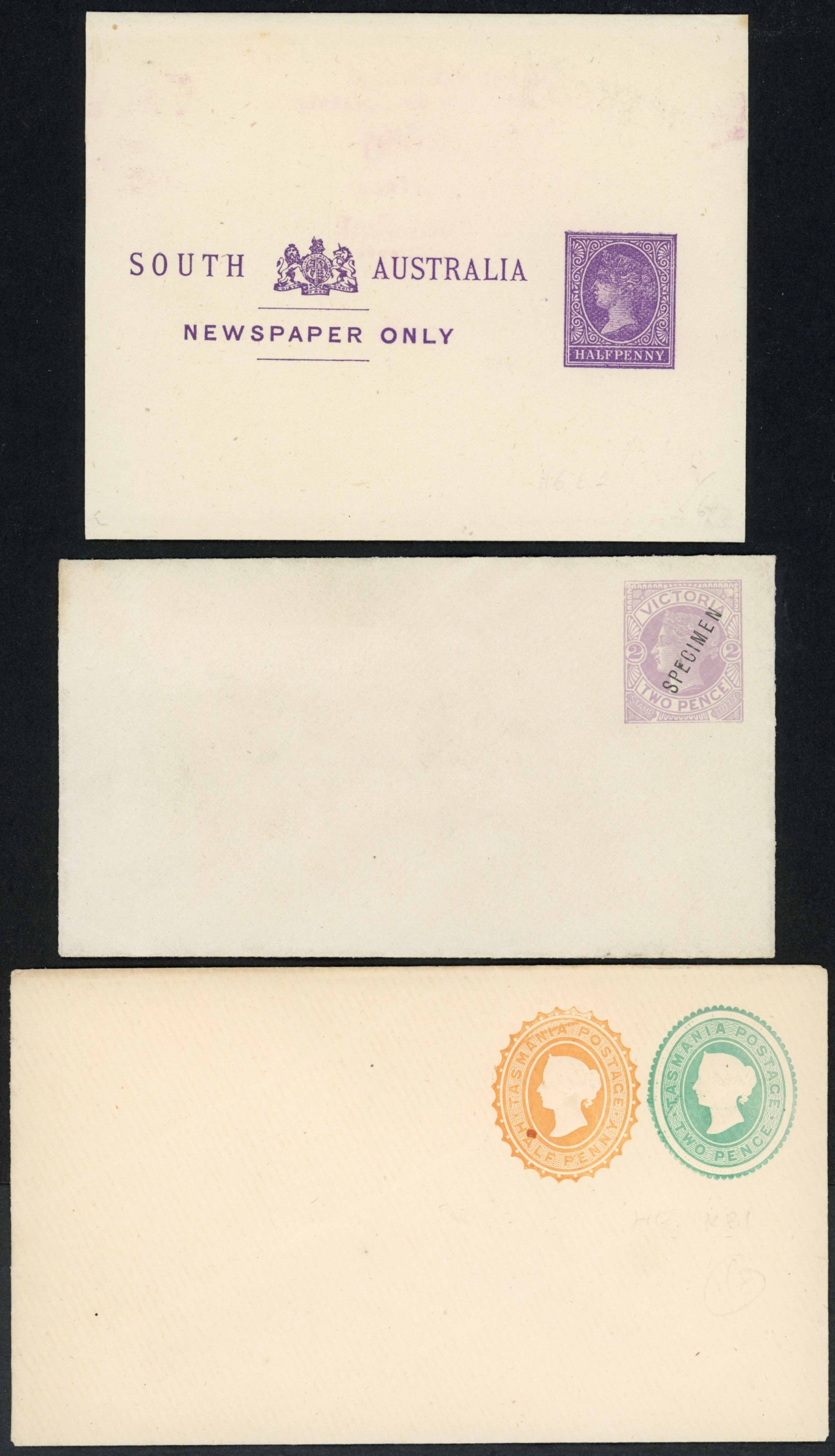 QV POSTAL STATIONERY: A small array of PCs and envs. for Queensland (3 ...