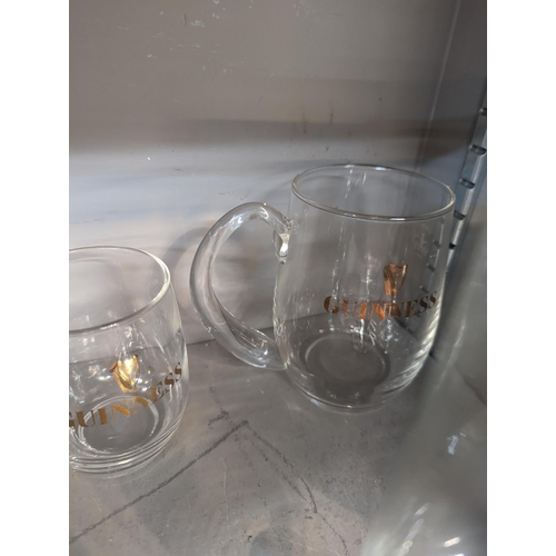 A group of four Watney Mann World Cup ale glasses, three matching beer ...