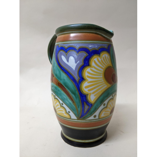 A group of Dutch Gouda pottery items to include a Gouda Voon vase circa ...