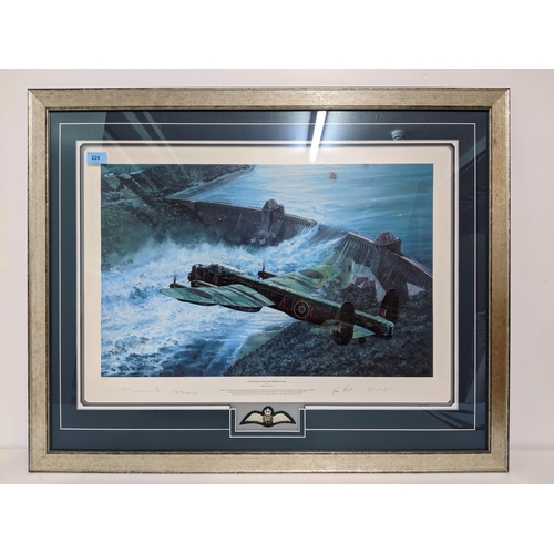 Anthony Saunders - 'Low Pass over the Mohne Dam' - an artist signed ...
