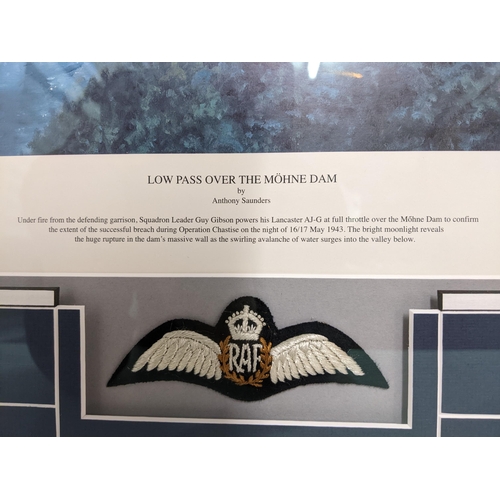 Anthony Saunders - 'Low Pass over the Mohne Dam' - an artist signed ...