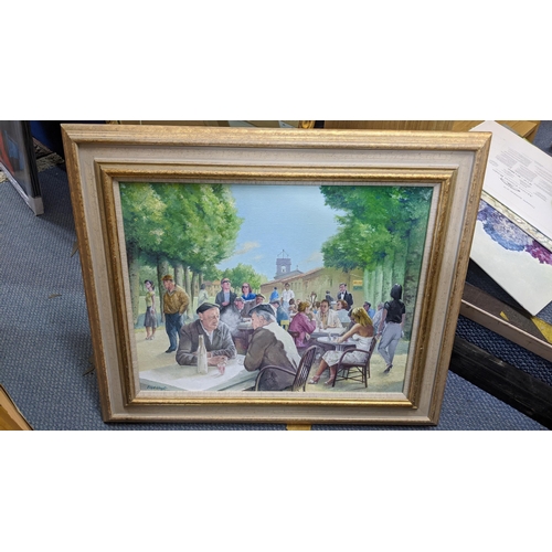 A collection of Fred Lloyd oil paintings to include one depicting a ...