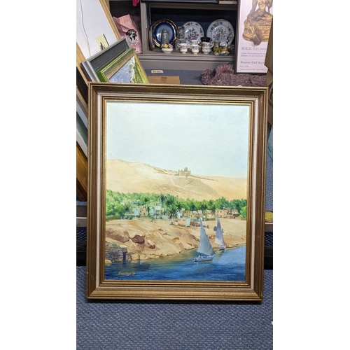 A collection of Fred Lloyd oil paintings to include one depicting a ...