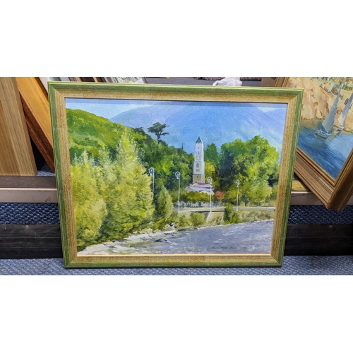 A collection of Fred Lloyd oil paintings to include one depicting a ...
