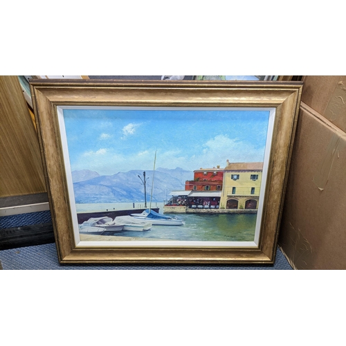 A collection of Fred Lloyd oil paintings to include one depicting a ...