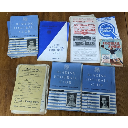 A collection of Reading FC and Southampton FC football programmes ...