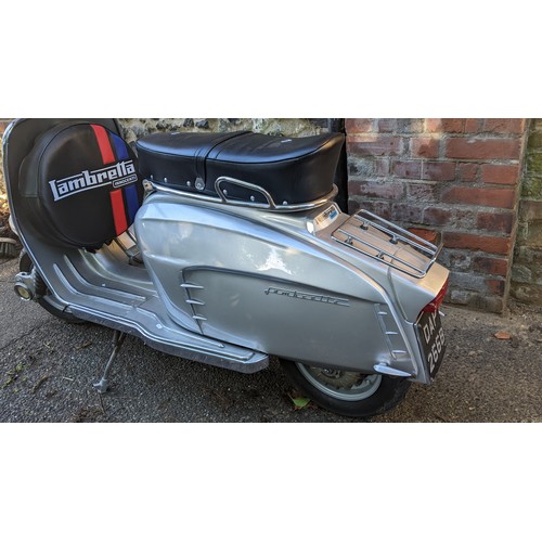 A 1964 Lambretta silver special with a 200cc replacement engine, V5 ...