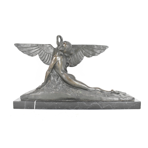 A patinated bronze figure of Leda and the Swan, after Amleto Gennarelli (Italian, 1881–1943), 20th c