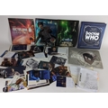 A collection of loose Doctor Who autographs on photos and letters ...