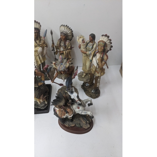 Ten composition native American figures to include House of Valentina ...