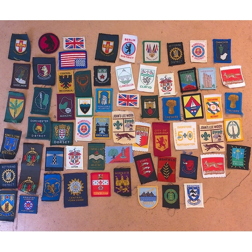 Box of boy scouts badges and memorabilia mainly Boy Scouts of America ...