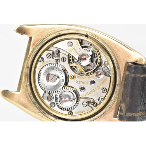 A Rolex Oyster Chronometer, manual-wind, gents, 9ct gold wristwatch ...