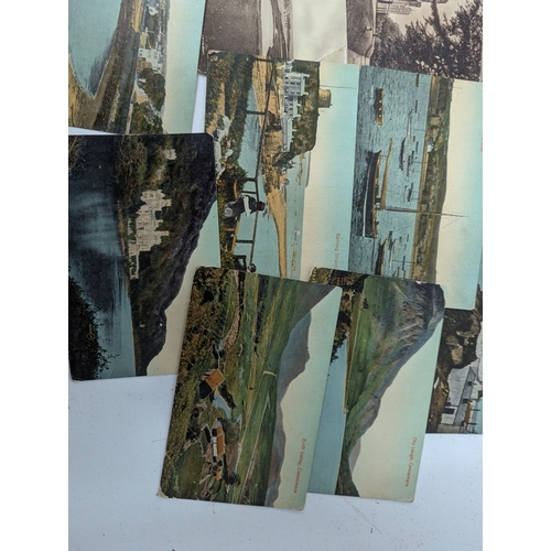 Early 20th century French postcards to include eight saucy examples and ...