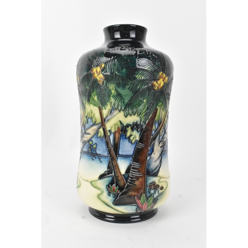 A Moorcroft pottery vase, seconds quality, in the 'Kiribati' pattern ...