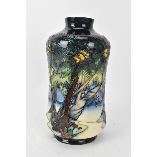 A Moorcroft pottery vase, seconds quality, in the 'Kiribati' pattern ...