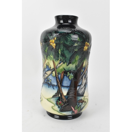 A Moorcroft pottery vase, seconds quality, in the 'Kiribati' pattern ...