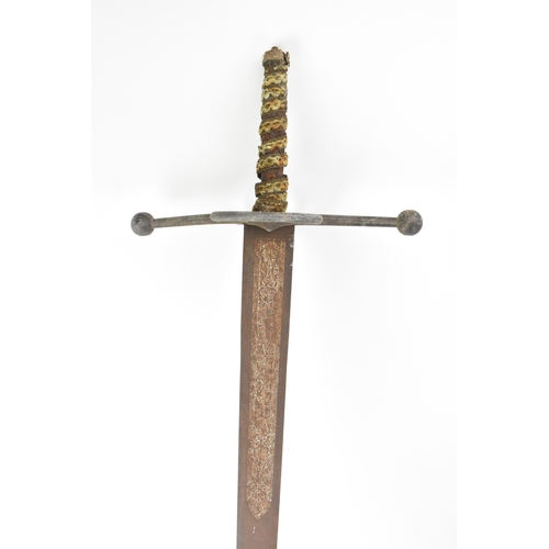 A European sword, possibly late 16th / 17th century, the long straight ...