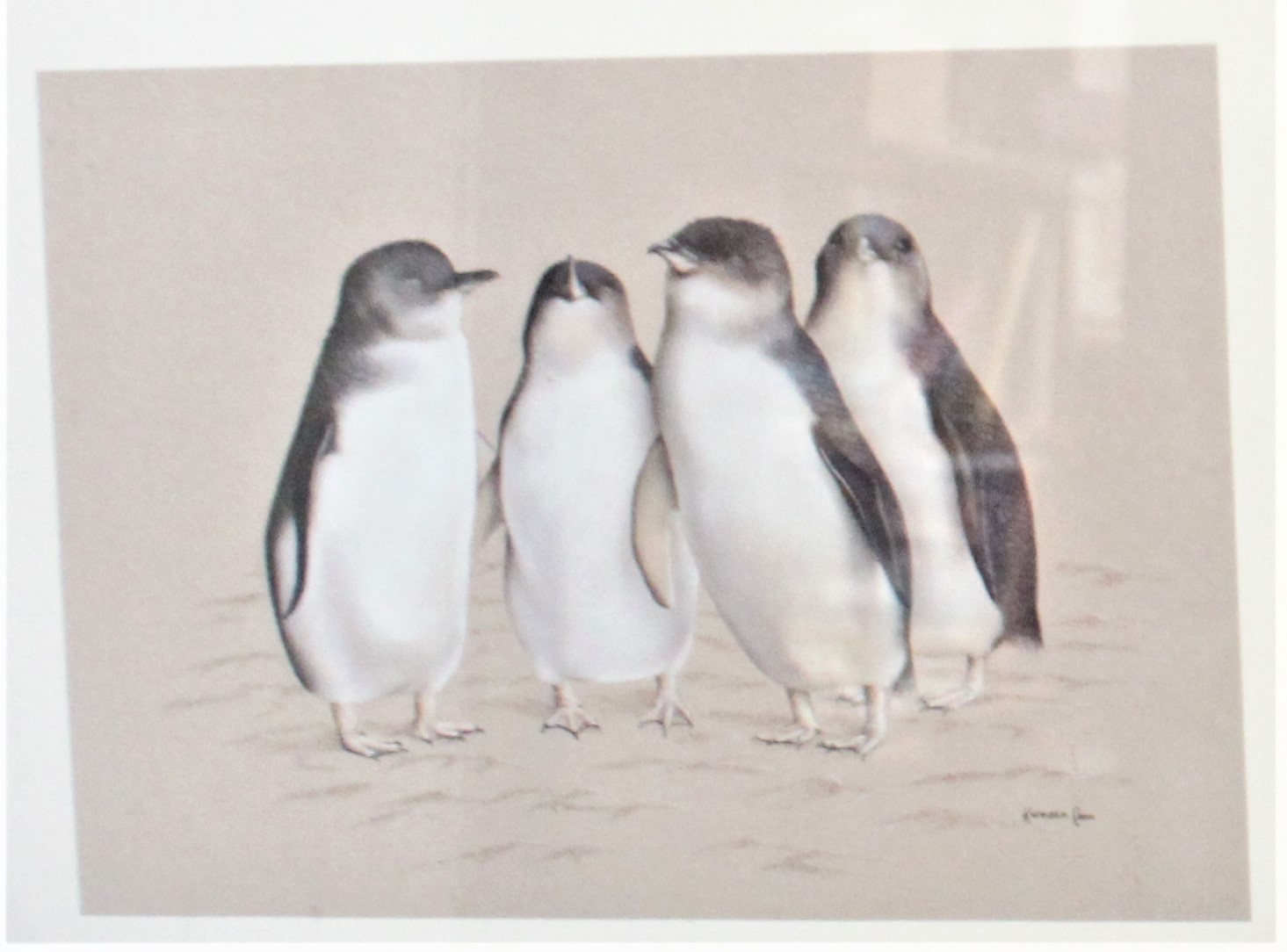 Four Little Penguins' - From the original pastel by Kathleen Cain ...