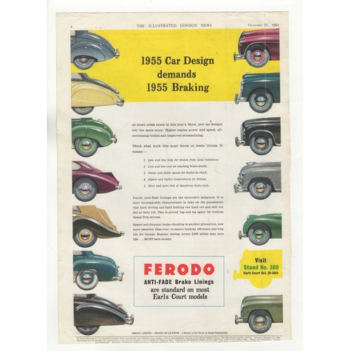 Ferodo Anti-Fade Brake Linings 1954-full page advertisement-Ferodo ...
