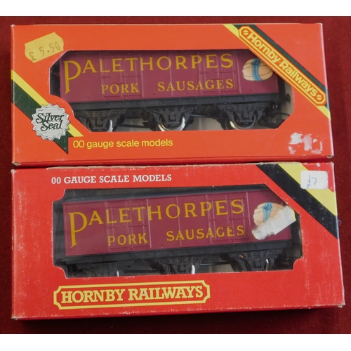 Hornby R670 6 Wheel Van Palethorpes (2). Mint in box.