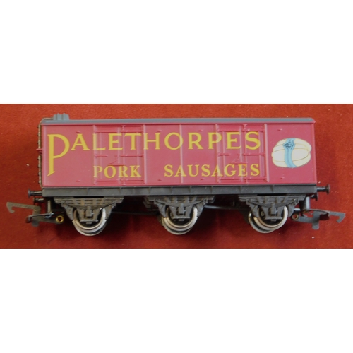 Hornby R670 6 Wheel Van Palethorpes (2). Mint in box.