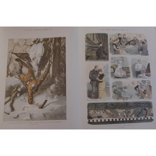 Pages from the Graphic Christmas Number 1880 - with coloured drawings ...