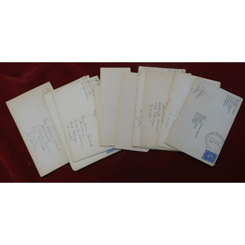 Great Britain 1945 group of 10 envelopes with contents posted to Old ...