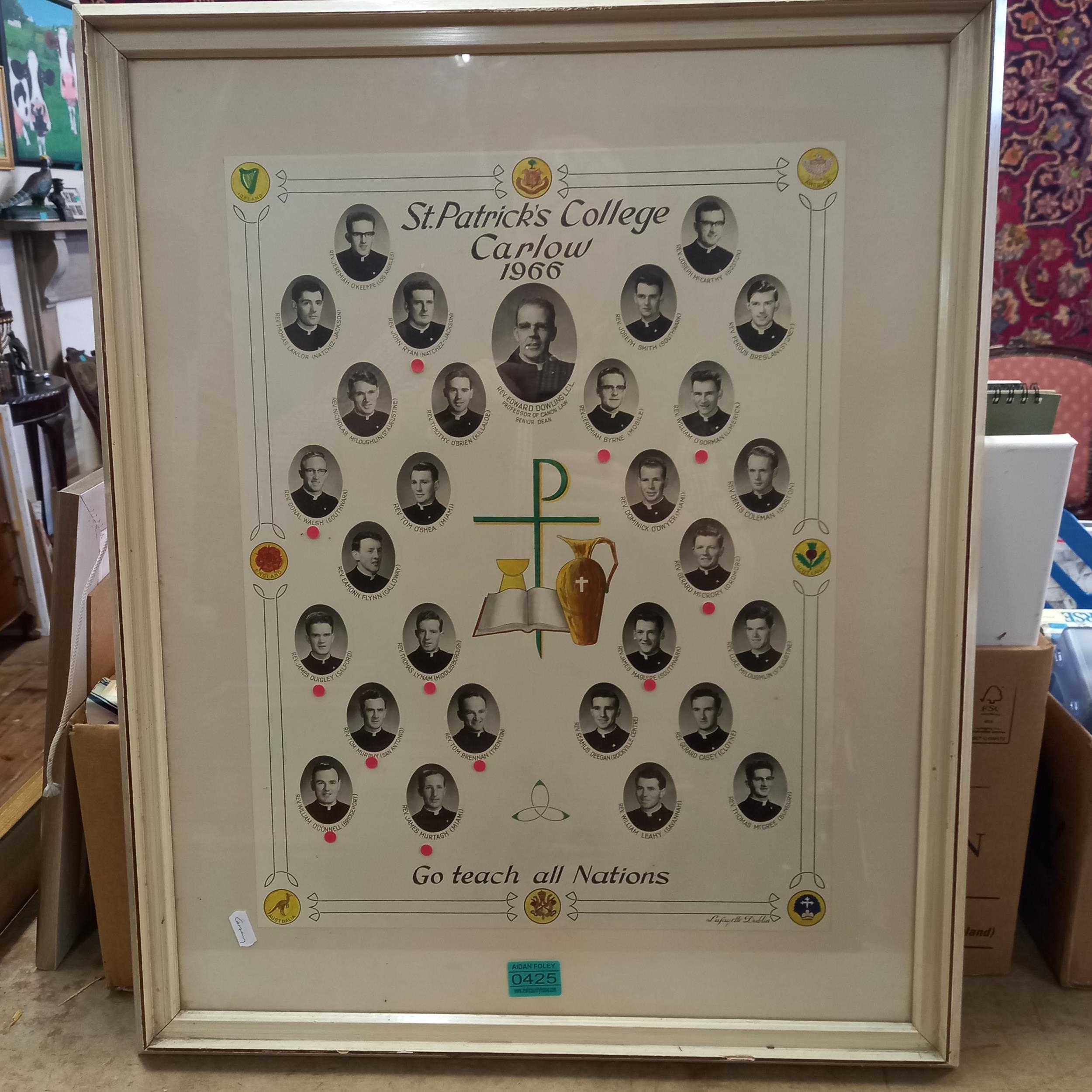 St. Patrick's College Carlow 1966 Graduation Picture