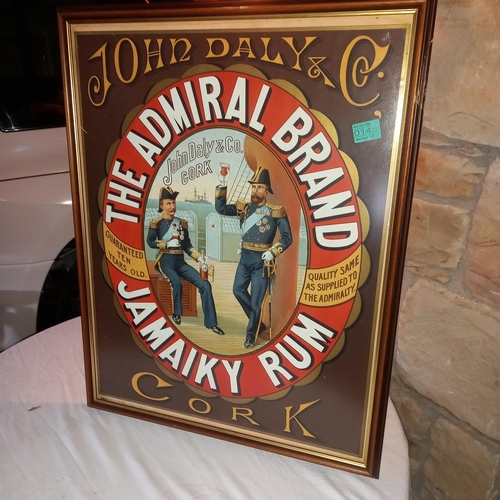 John Daly & Co. "The Admiral Brand Jamaiky Rum" Advertisement (56cm x 72cm)